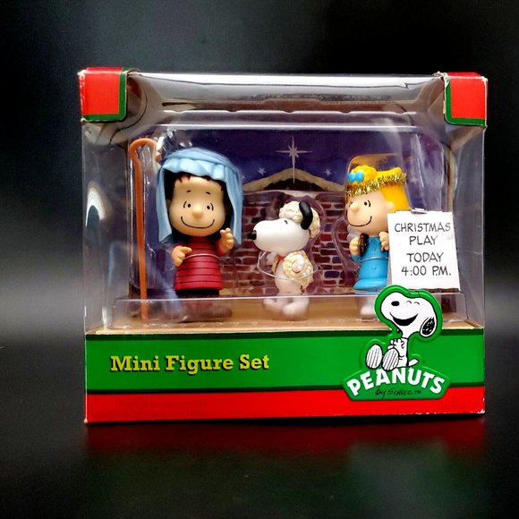 Peanuts | Toys | Peanuts Pageant Mini Figure Set With Play Stage ...